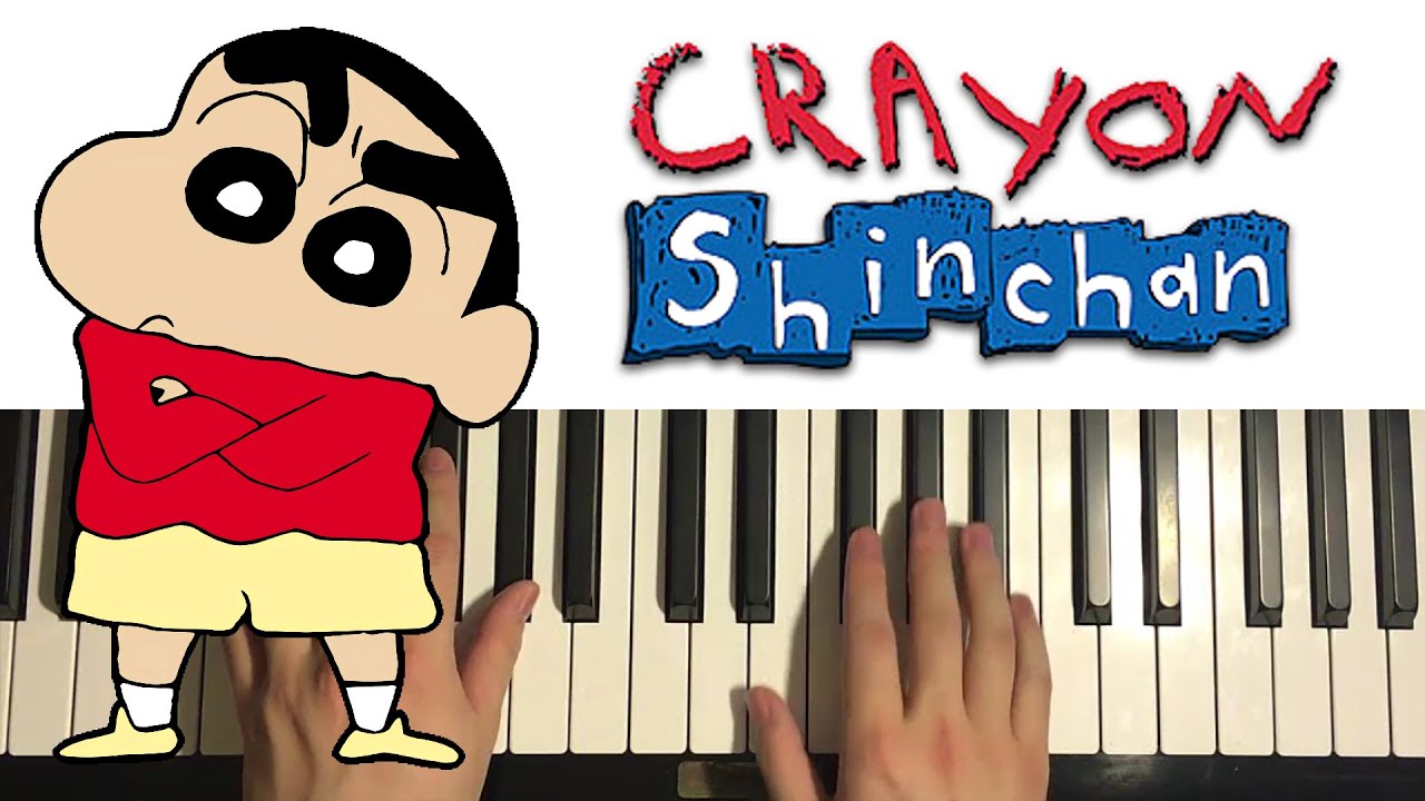 Crayon Shin Chan - Opening 1 Theme (Piano Tutorial Lesson) - YouTube