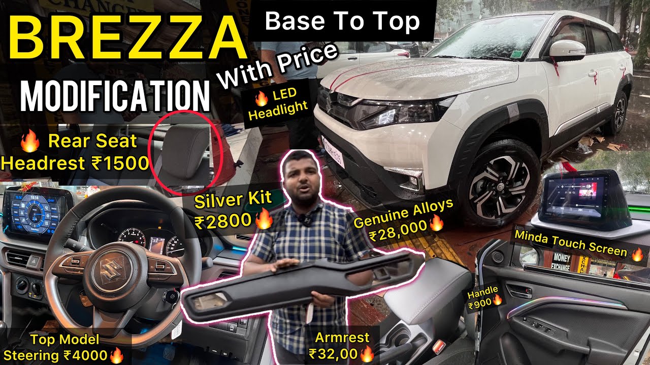 2023 Brezza Lxi Modified 🔥 Brezza Base Model Modification Under ₹50K ...