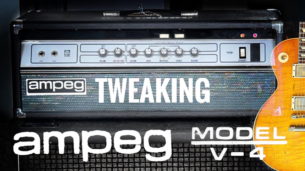 Tweaking the mighty AMPEG V4 Guitar Amp! - YouTube