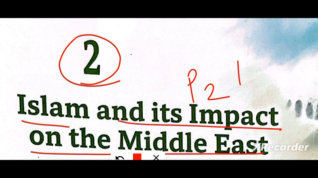 ICSE class 7 history chapter 2 Islam and Its Impact on the Middle East ...