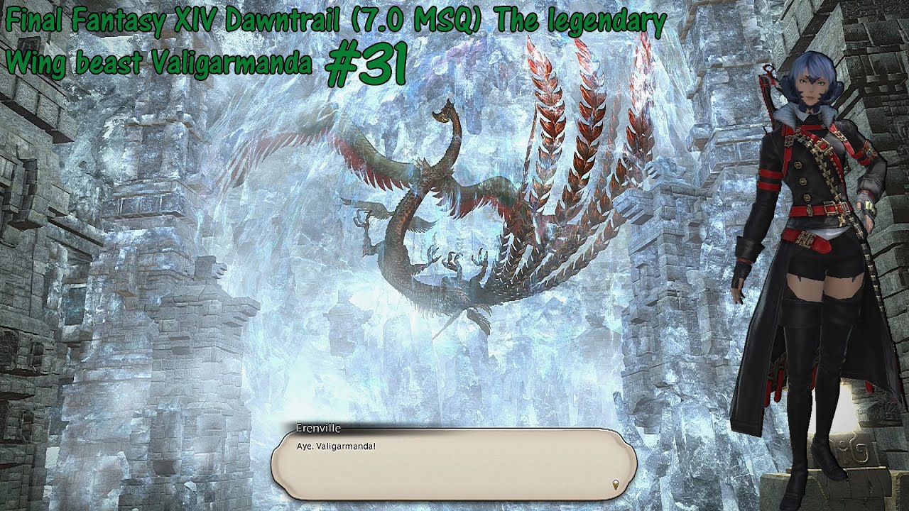 Final Fantasy XIV Dawntrail (7.0 MSQ) The legendary Wing beast ...