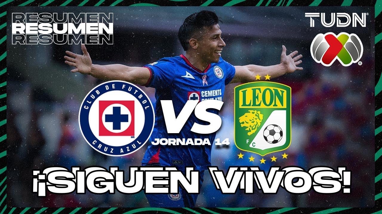 RESUMEN | Cruz Azul vs León | AP2023-J14 | Liga Mx | TUDN - YouTube