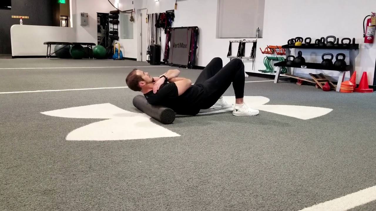 Upper Back Foam Roll - YouTube
