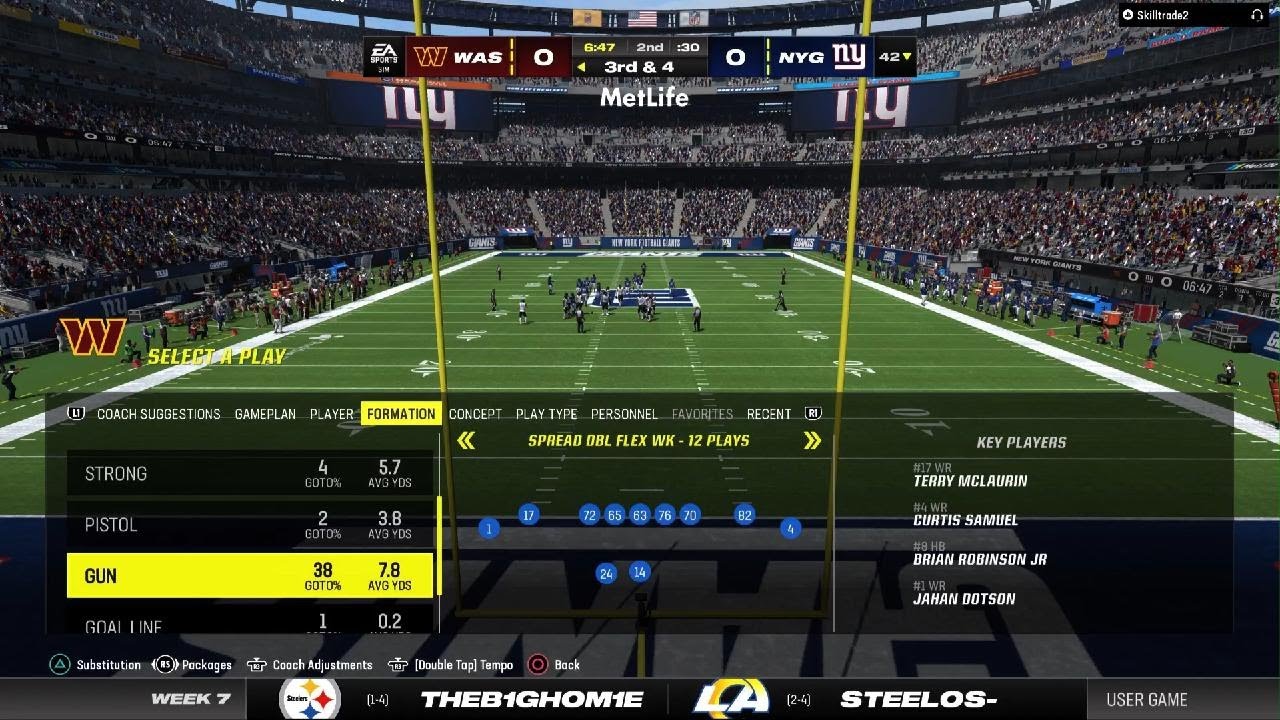 Dynasty Madden League Week 7 Vs Giants - YouTube