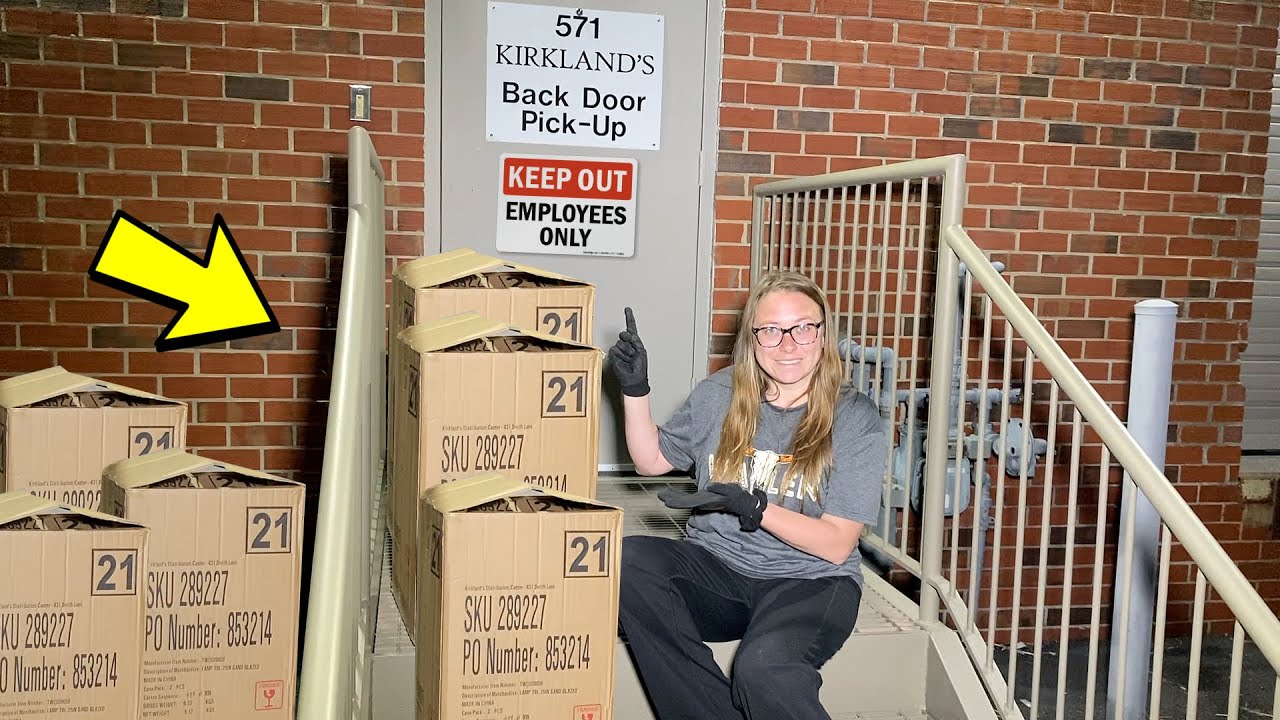 KIRKLAND'S EMPLOYEE'S LEFT US A BIG BACK DOOR SURPRISE! - YouTube