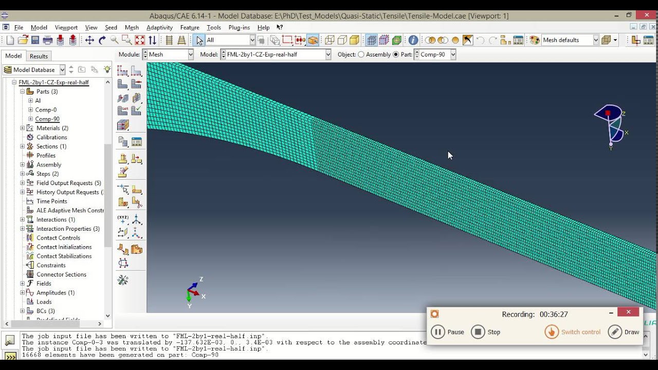 Modeling with discussion: Tensile Loading of Fiber Metal laminates ...