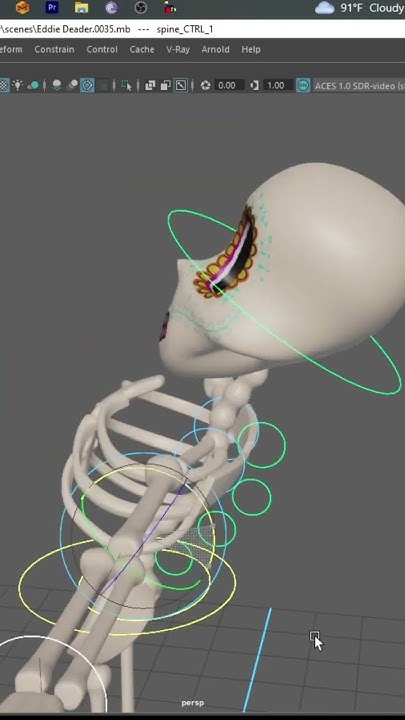 Skeleton Character Rigging in Autodesk Maya Demo Reel #3d #maya3danimation #autodeskmaya # - YouTube