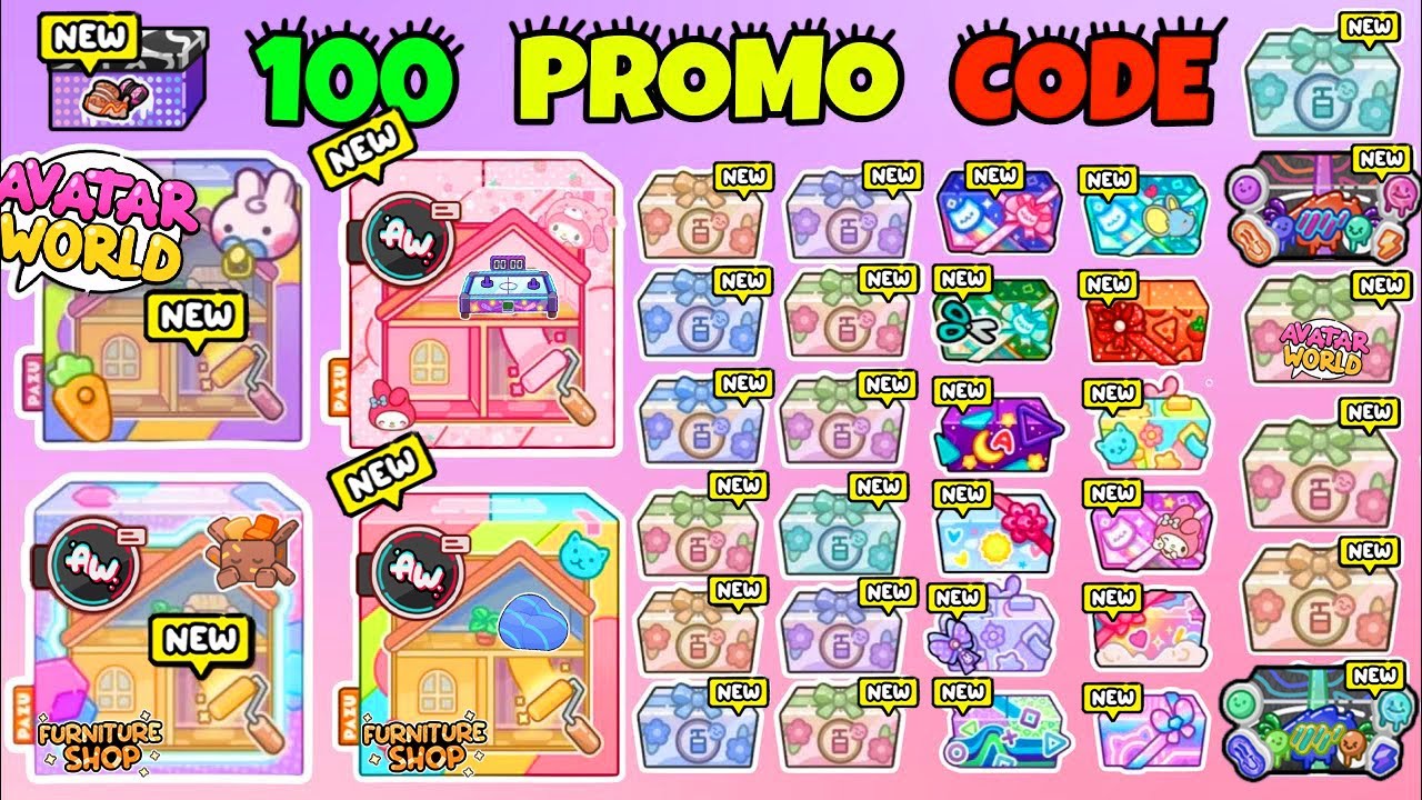 100 NEW PROMO CODE AVATAR WORLD // PAZU GAME // EVA GAME WORLD - YouTube