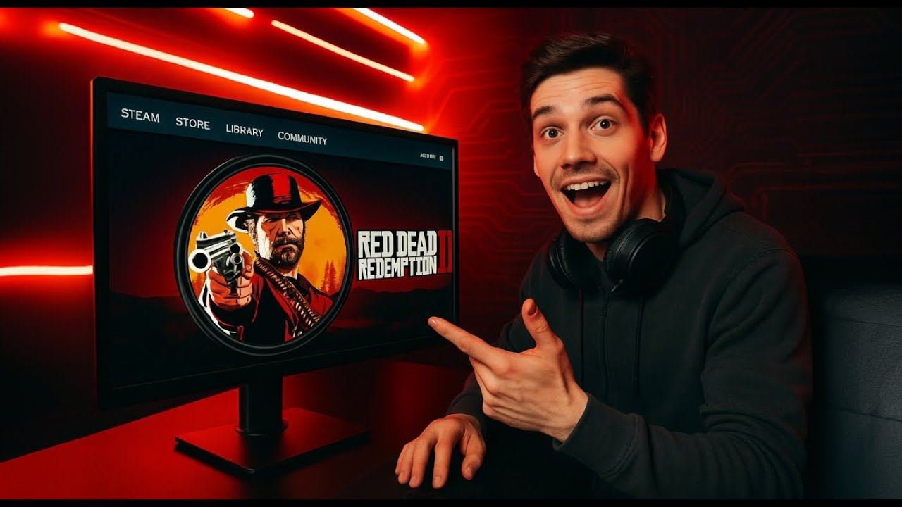 How to install RDR 2 from steam for free - YouTube