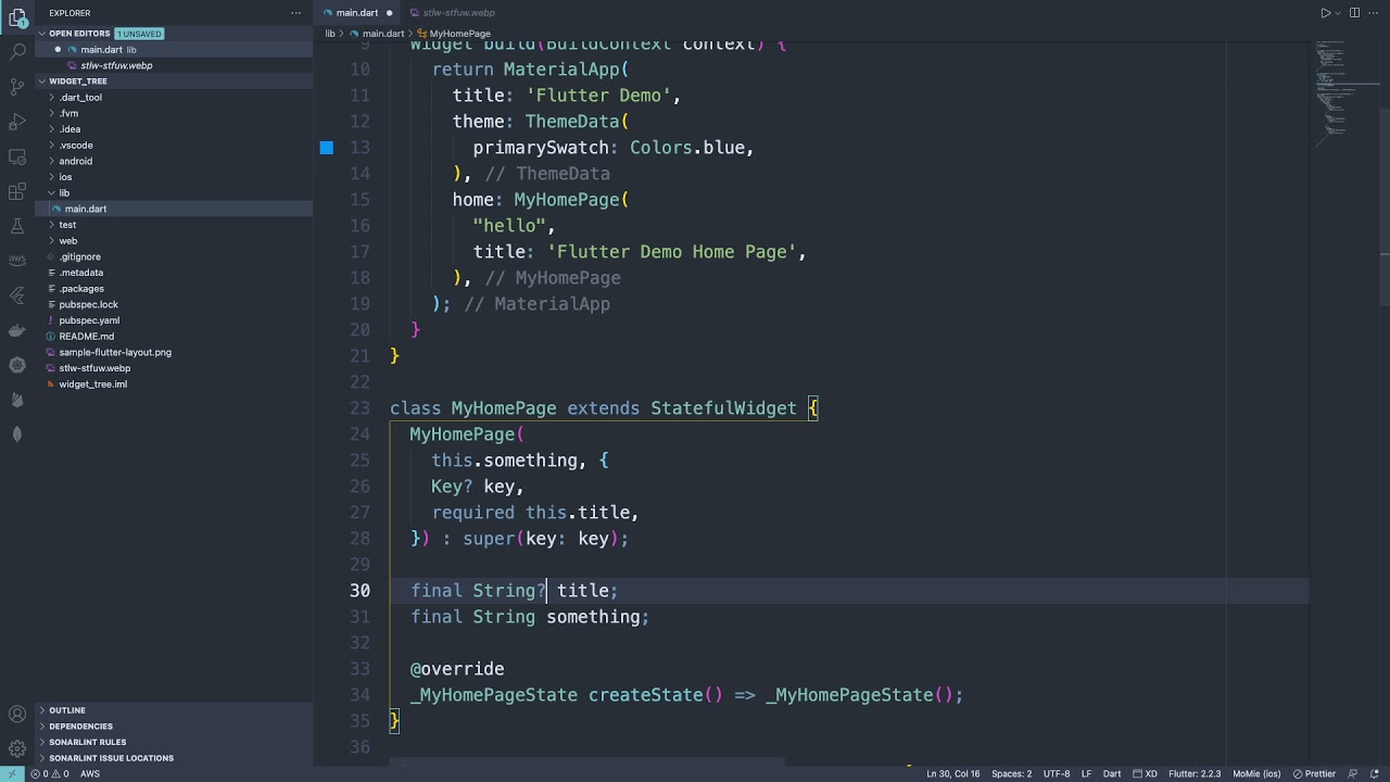 Flutter Learning Ep8 Introduction To Stateless And Stateful Widget