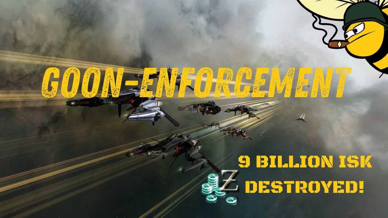 #eveonline 4S + Goonswarm - Mining Permit Enforcement - YouTube