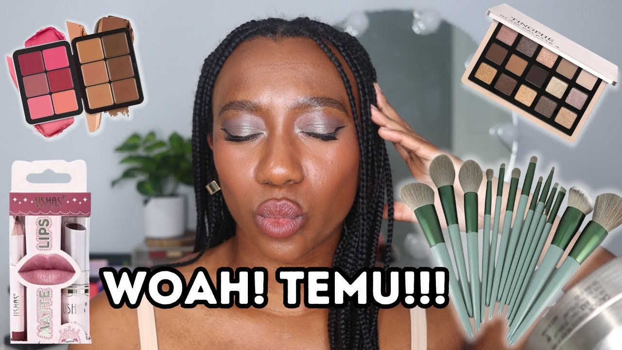 FULL FACE OF TEMU MAKEUP| 2023| First Impressions - YouTube