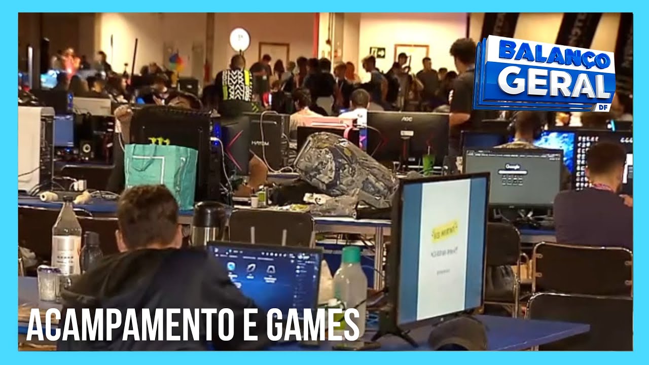 Participantes da Campus Party passam madrugada em evento - YouTube