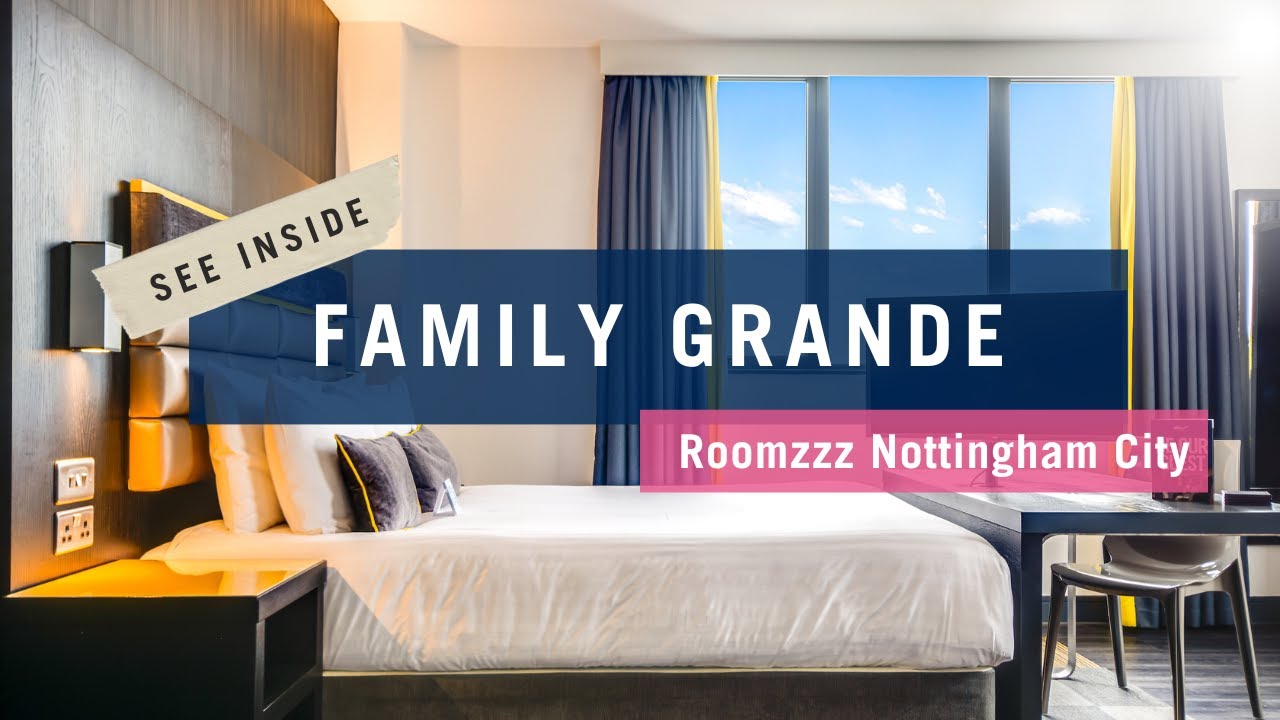 Family Grande Studio | Apartment Tour | Roomzzz Nottingham City - YouTube