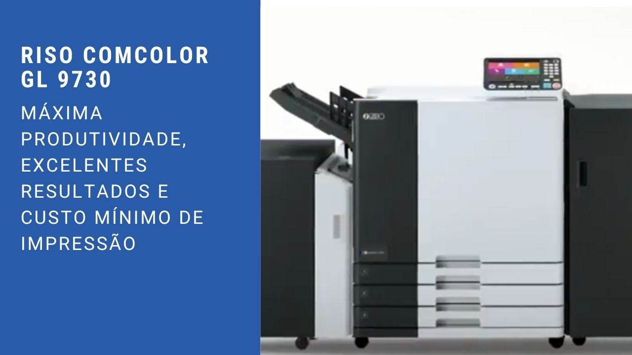Riso ComColor GL 9730: Máxima produtividade, excelentes resultados e ...