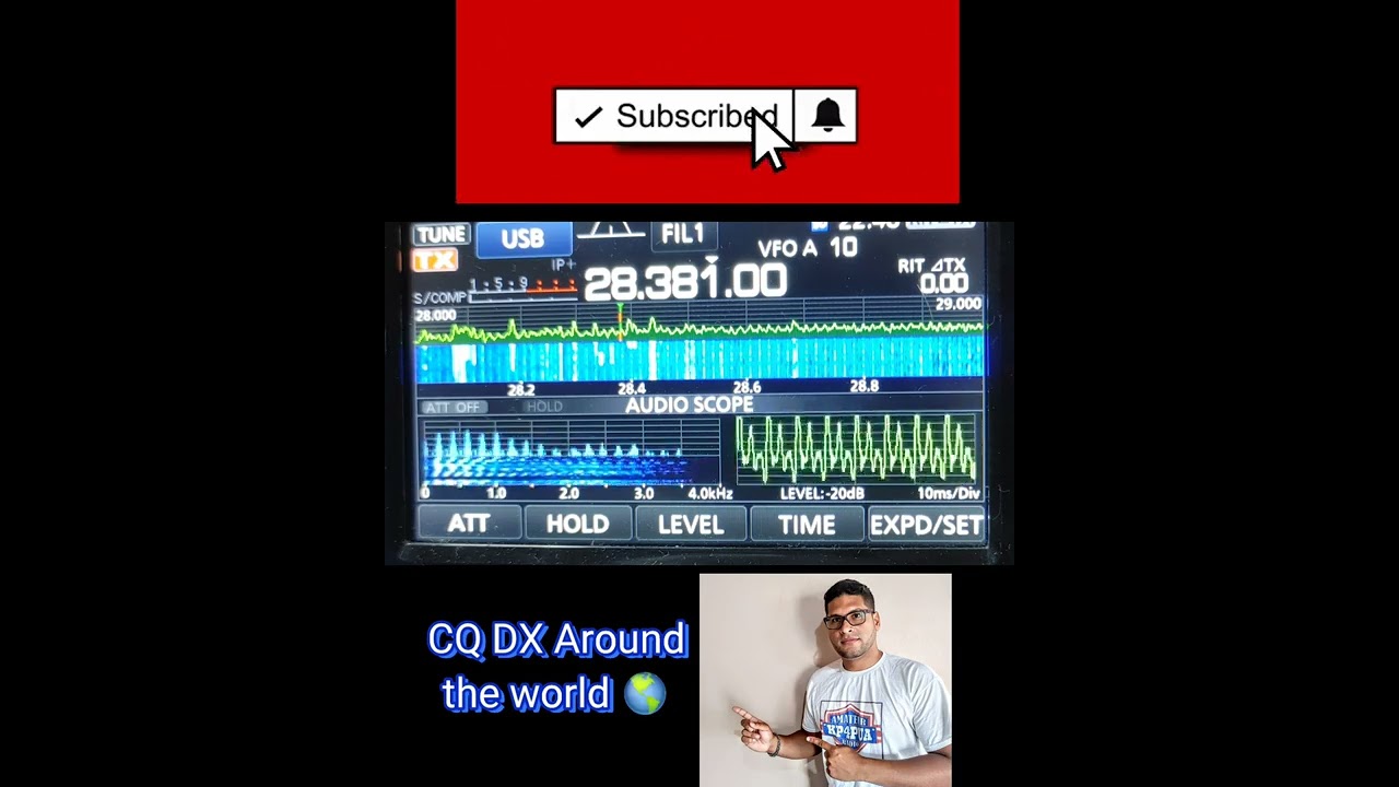 CQ DX Around the World 🌎 on the 10M band enjoy 73!!!! - YouTube