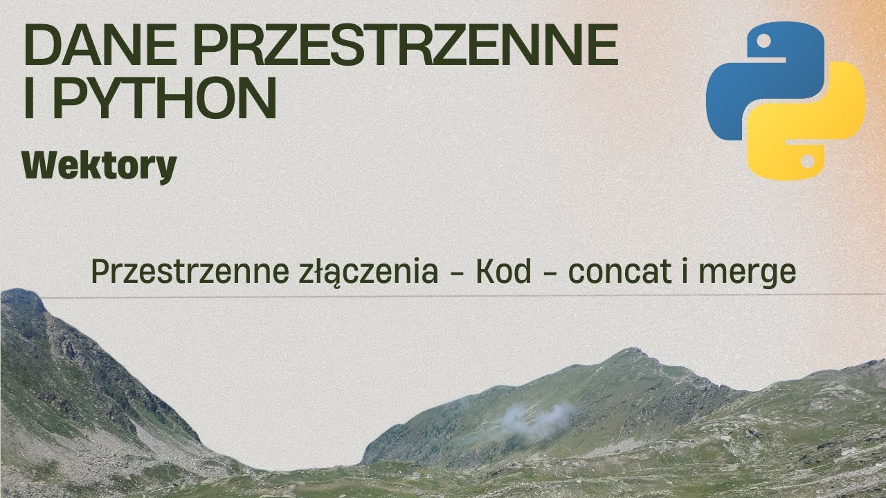Dane przestrzenne i Python - złączenie przestrzenne - Ćwiczenia 1 - YouTube