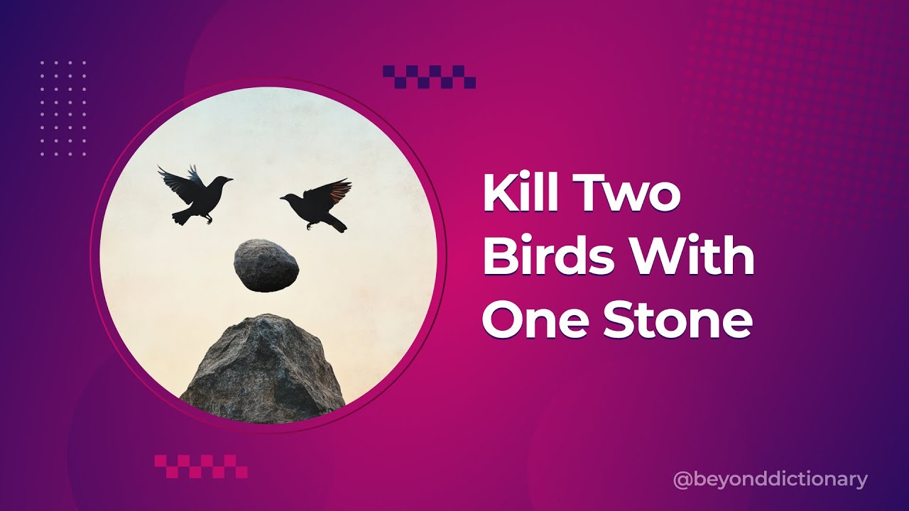 What Does ‘Kill Two Birds with One Stone’ Mean? Idiom Explained - YouTube
