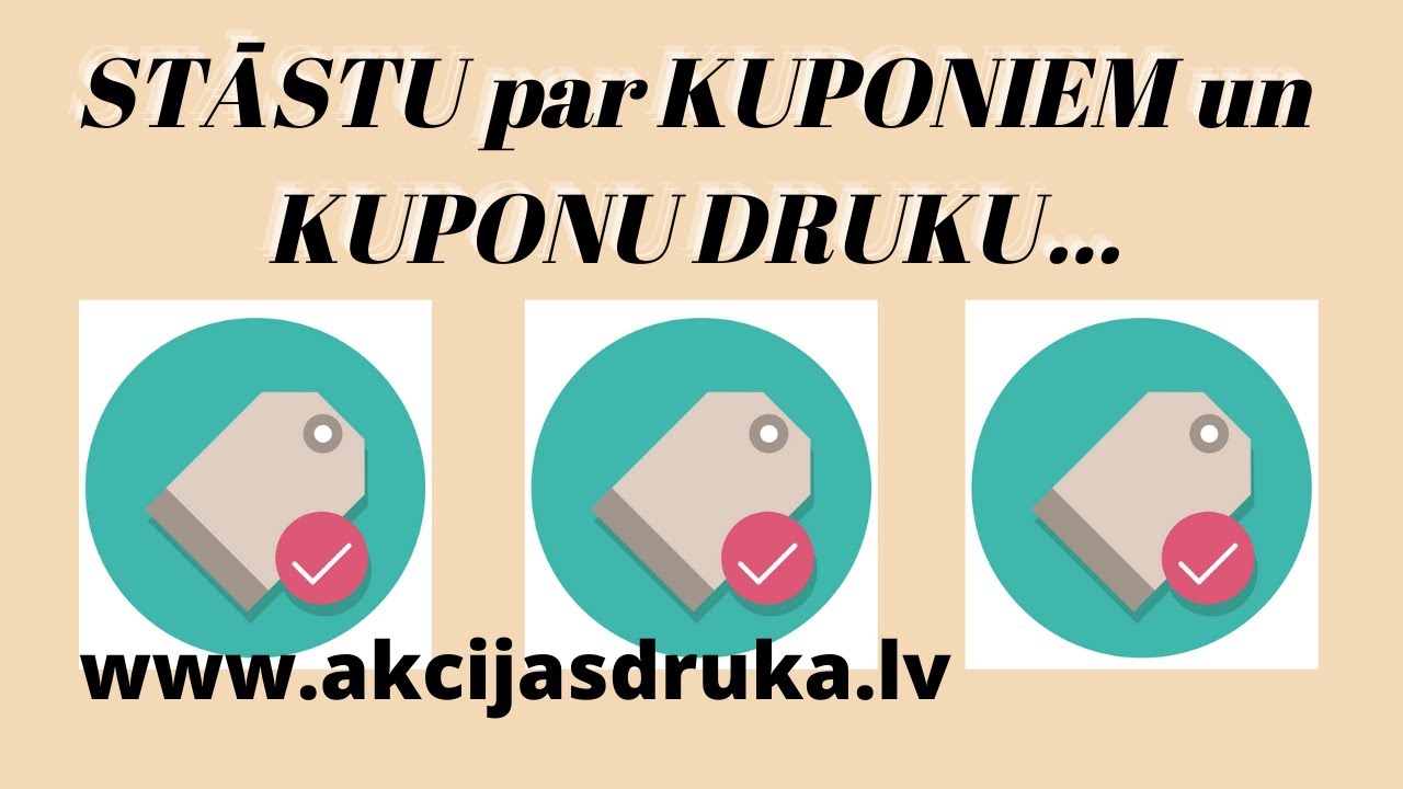 Kuponi un kuponu druka - YouTube