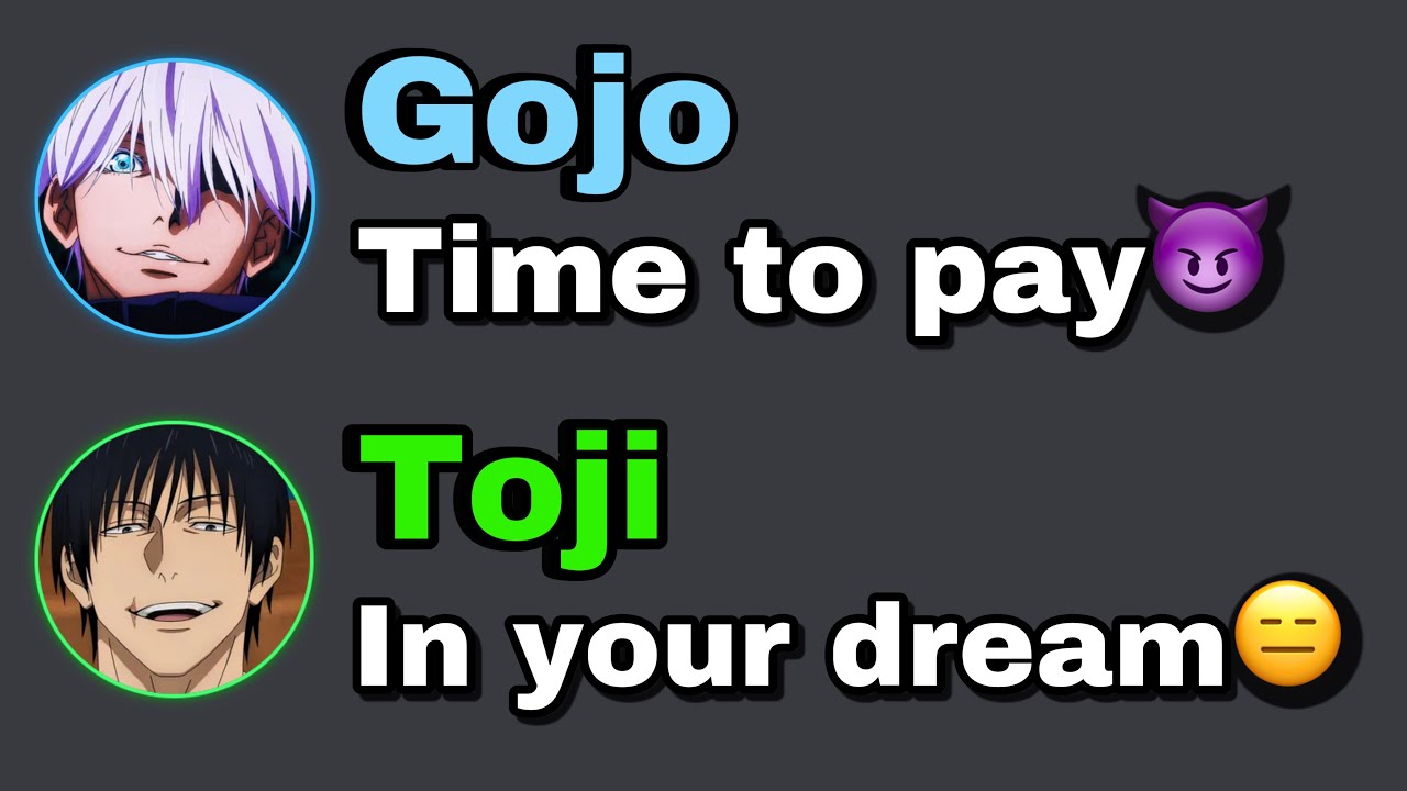 Suing toji for child support! JJK discord memes - YouTube