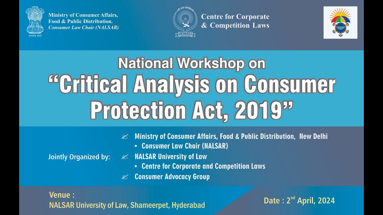 National Workshop on 'Critical Analysis on Consumer Protection Act ...