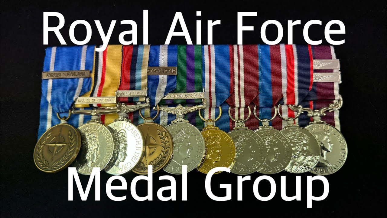 Royal Air Force Medal Group 10 Medals - YouTube