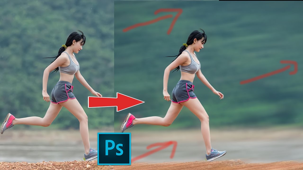How to blur background in Photoshop | QUICK & EASY ||N5studio - YouTube