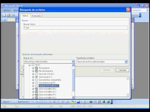 Buscar documentos desde Word - YouTube