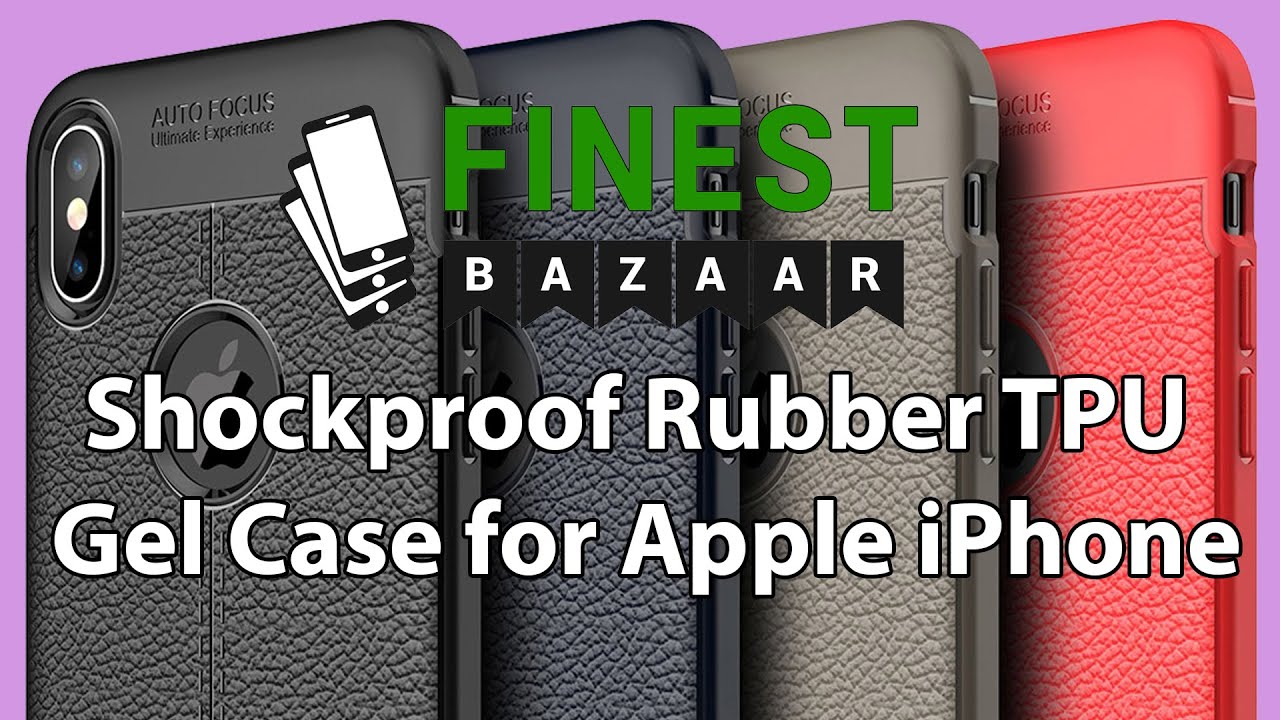 Shockproof Rubber TPU Gel Case for Apple iPhone - YouTube