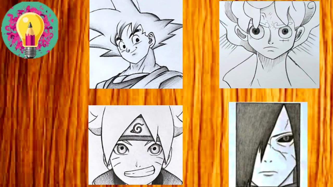 5Easy anime drawing tutorial/pencil drawing step by step/easy drawing ...