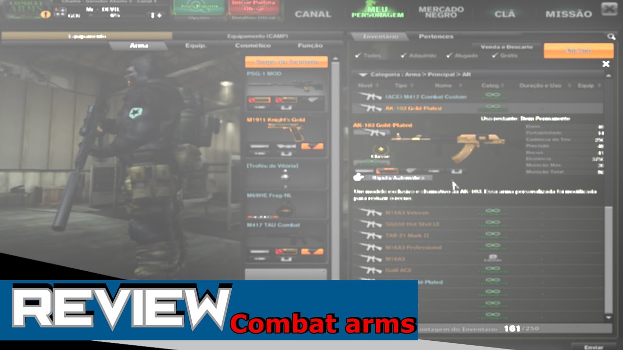 COMBAT ARMS - REVIEW Minha CONTA Quase 5 anos de Jogo - YouTube