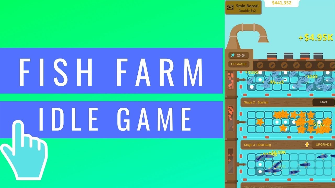 Fish Farm - Idle game | iOS / Android Mobile Gameplay - YouTube