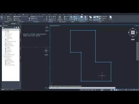 Autodesk Civil 3D - Making custom subassemblies from a polyline and adding point codes - YouTube