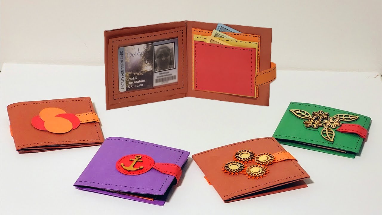 Paper Wallet : 👛 : Easy Kids Craft - YouTube
