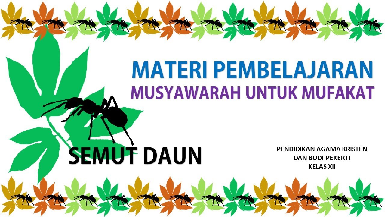 VIDEO MATERI PEMBELAJARAN MUSYAWARAH UNTUK MUFAKAT - YouTube
