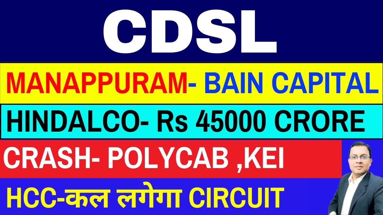 Manappuram share latest news I CDSL Share latest news I Polycab share ...