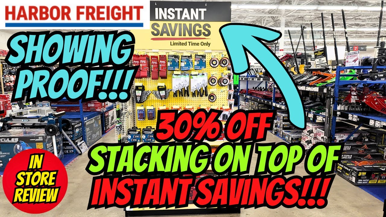 Harbor Freight Stacking 30% Off On Instant Savings Tool Deals With ...