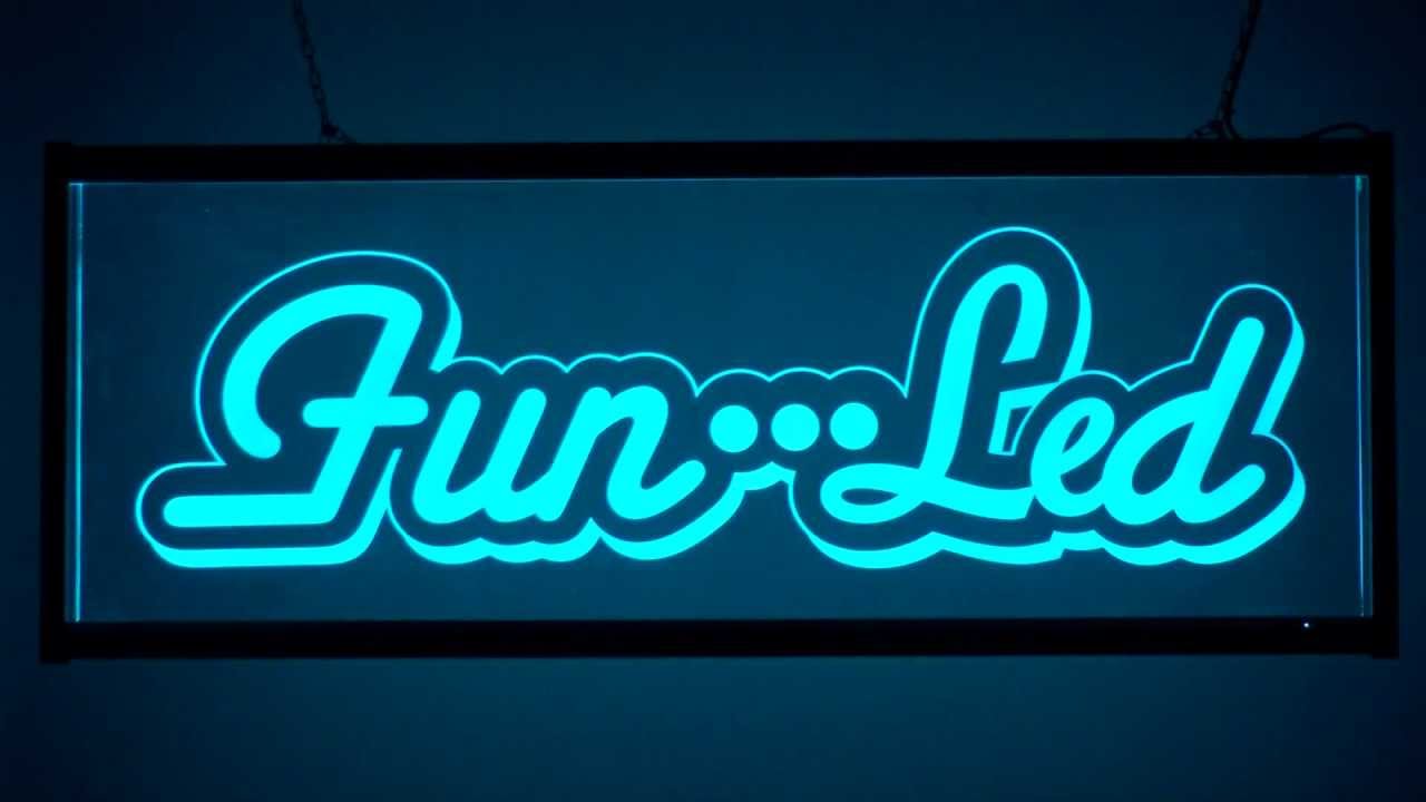 Fun-Led - PlexiLight - LED RGB Multicolor - YouTube