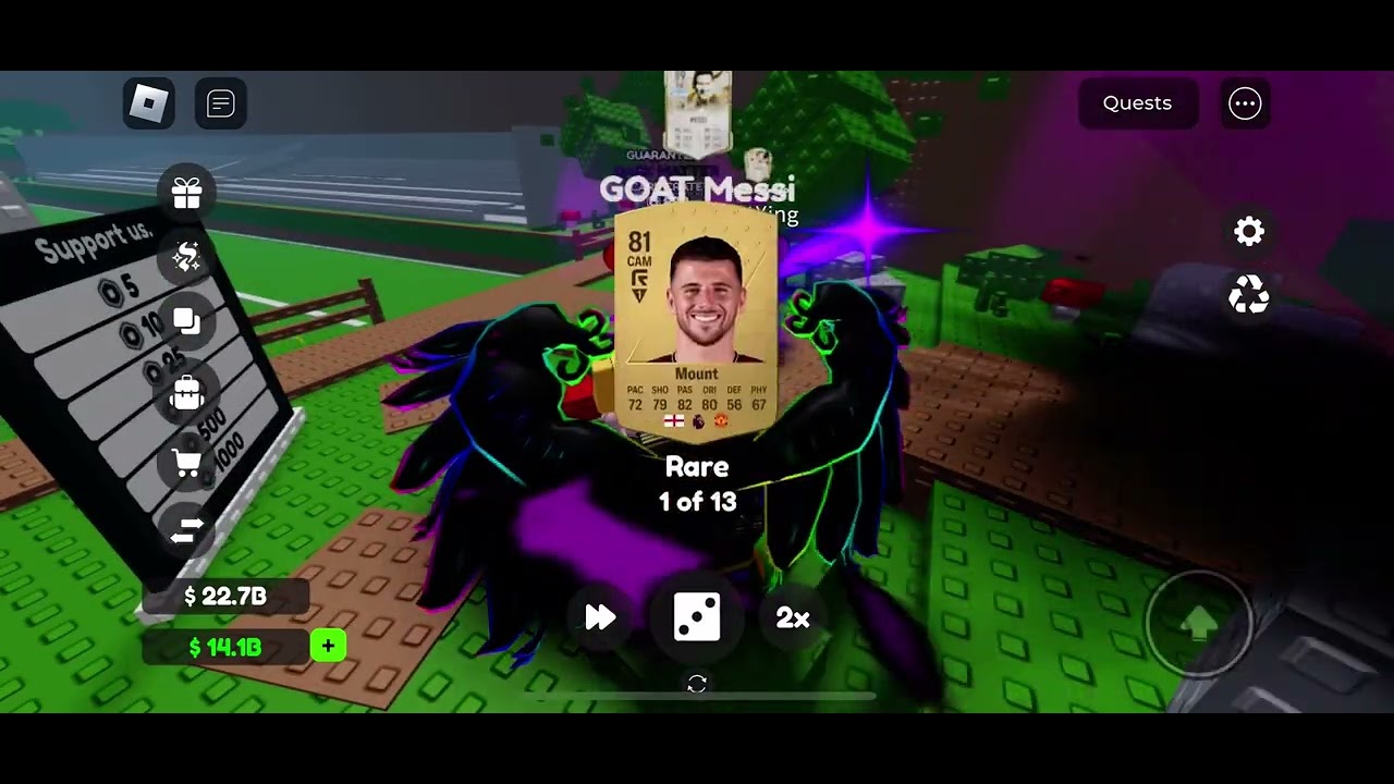 Playing rng soccer pack game - YouTube