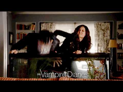 Katherine Dunks Damon in the Vervain Tank | The Vampire Diaries