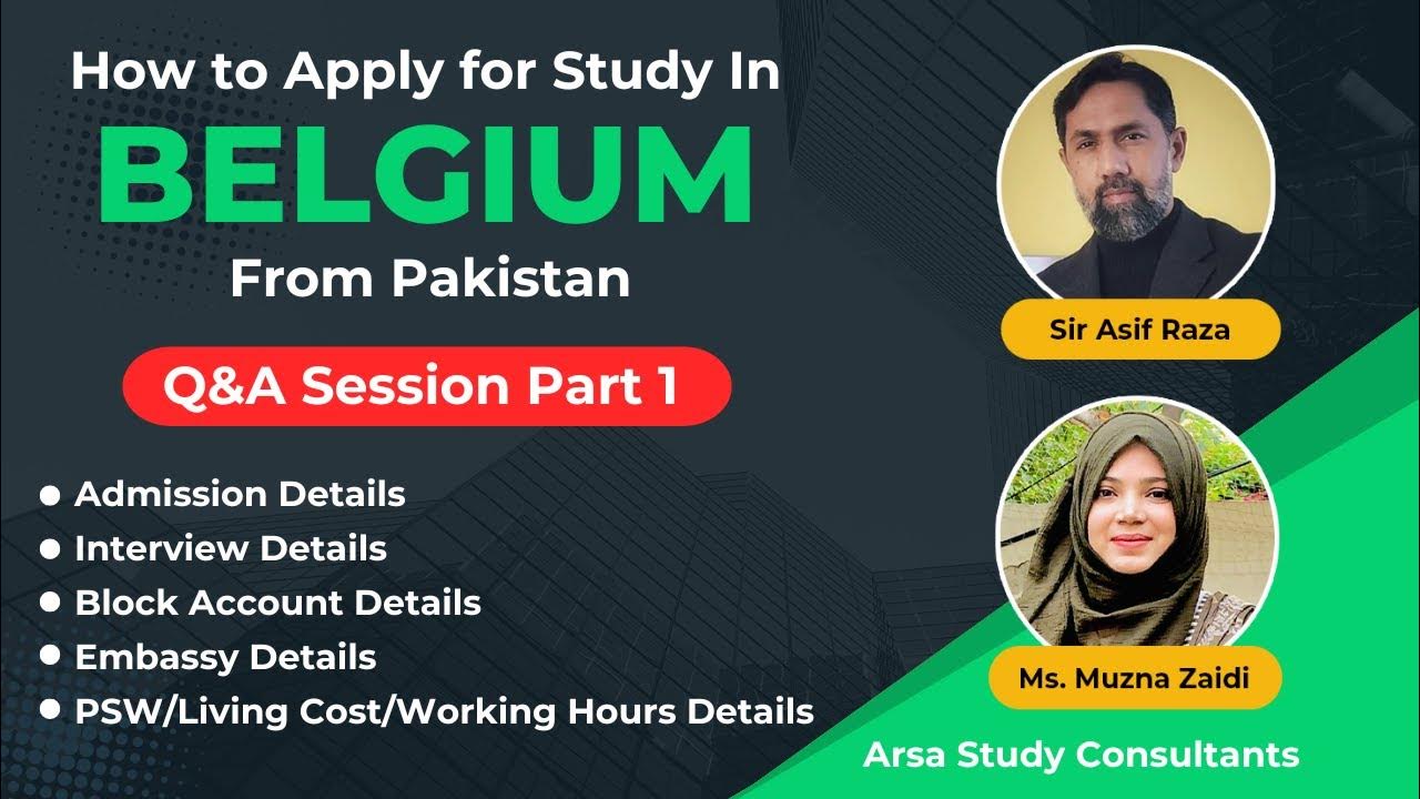 How to Apply for Study in Belgium Europe Schengen Zone-Step by Step Procedure Discussion- QnA ...