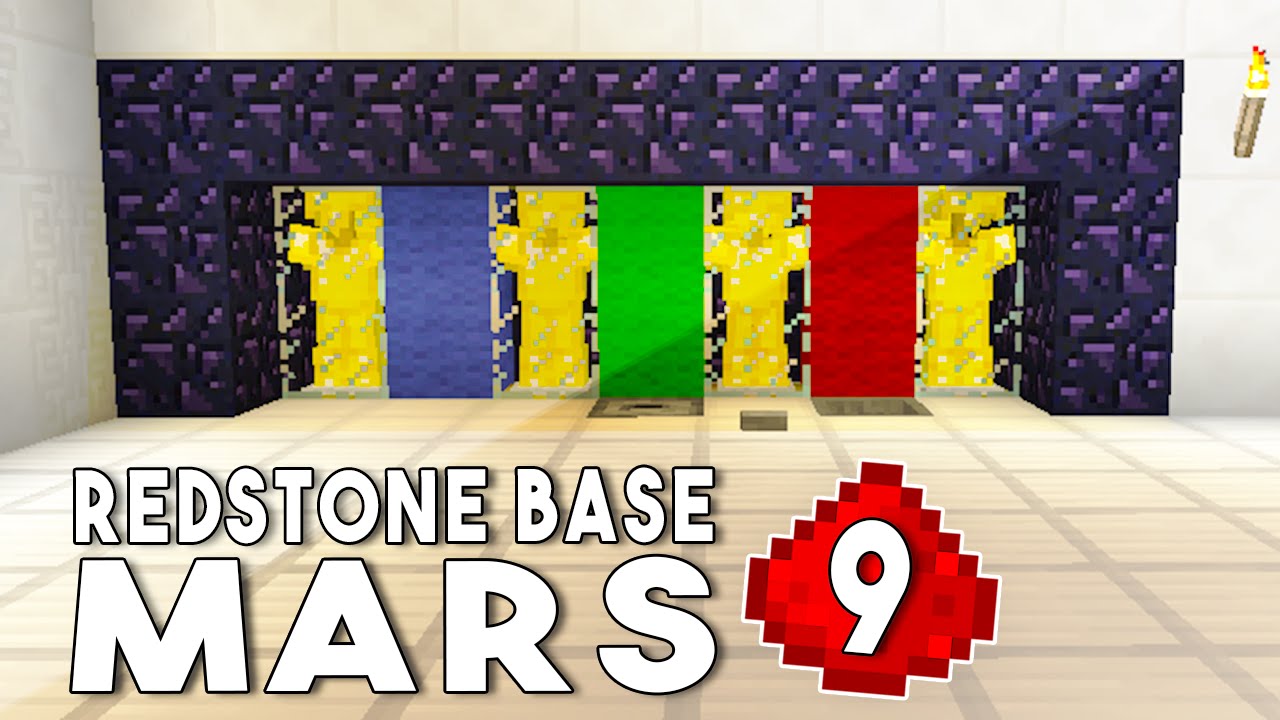 Let's Build: REDSTONE MARS BASE EP9 - Armor Cases & Security Doors ...
