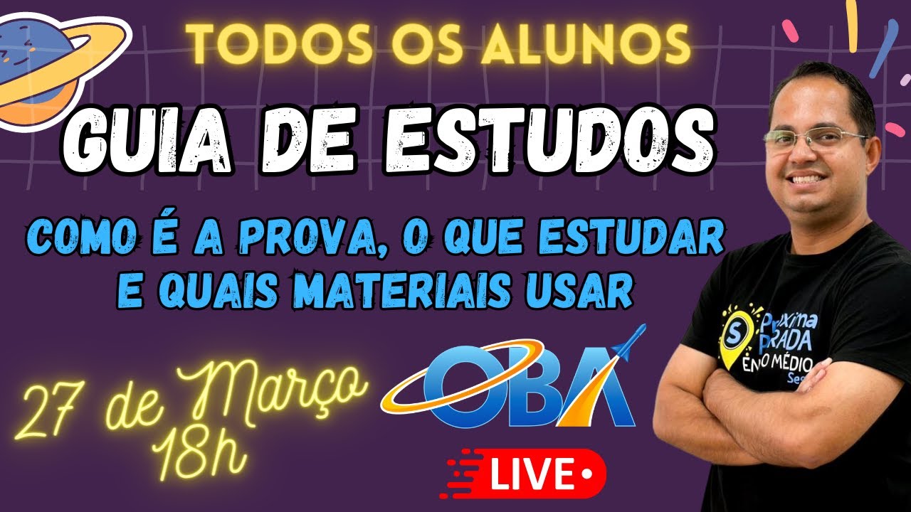 Aula 1 - Guia de Estudos | Treinamento OBA 2023 - Nível 3 e 4 - YouTube