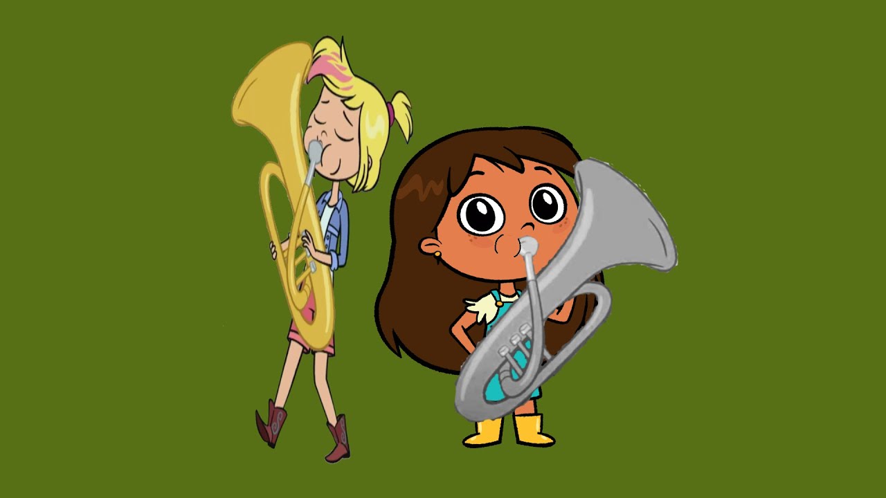 Crystal and Rosie Fuentes are playing the Tubas (For @1_LUV_CUR3KYUN ...