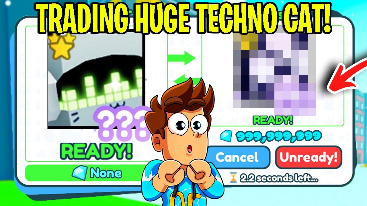 I traded a HUGE TECHNO CAT In Pet Simulator X!!! - YouTube