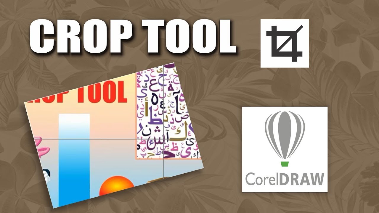 crop tool use in coreldraw | cdtfb | corel draw in hindi/urdu - YouTube