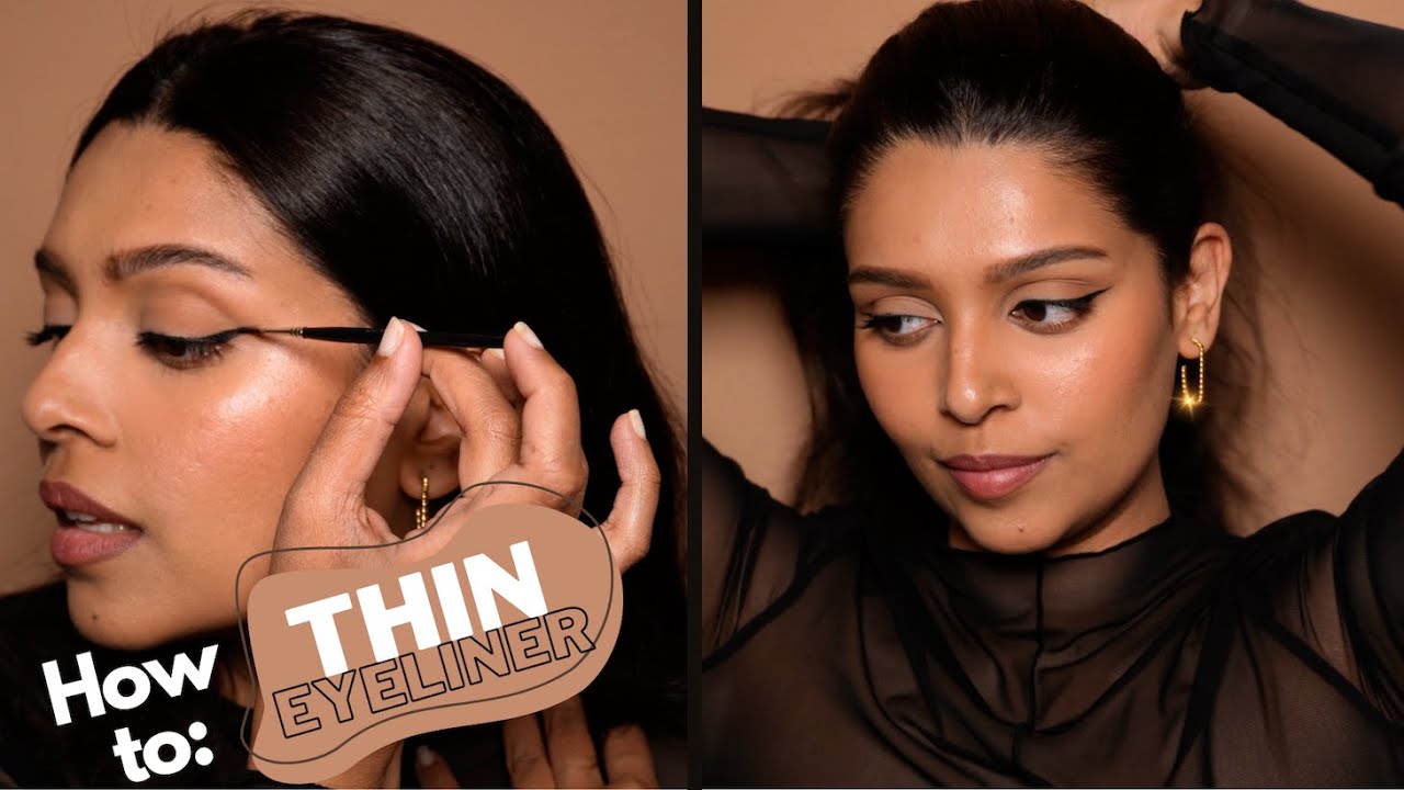 Obsessed with thin eyeliner... - YouTube