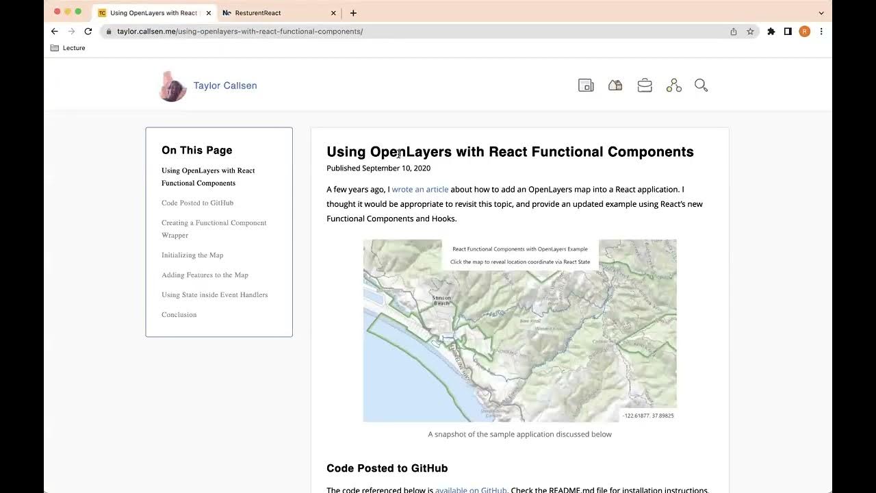 08 Openlayer Integration React Youtube