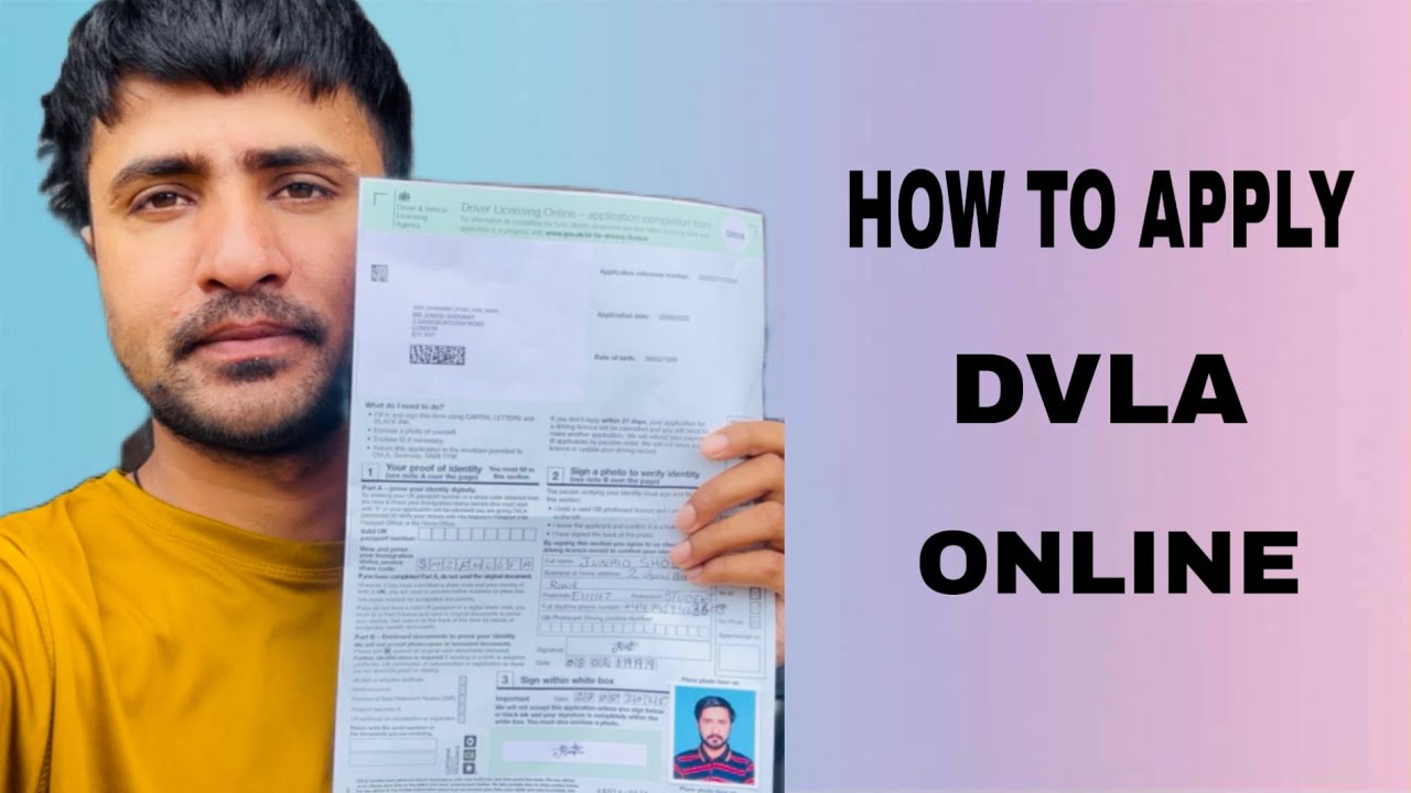 How To Apply Online And Fill DVLA Form || Step By Step In Hindi - YouTube