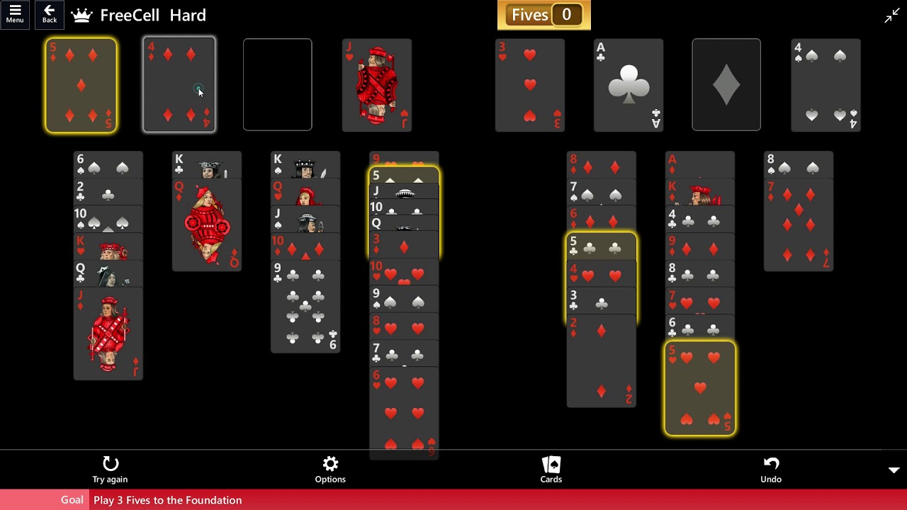 Star Club/Solitaire Dark/FreeCell/Game #06/Microsoft Solitaire New ...
